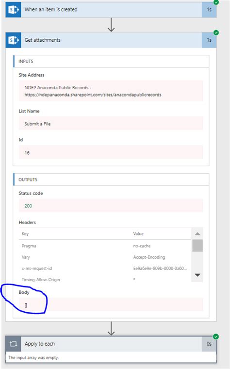 Solved Attachment Body Of Sharepoint List Is Registering Power Platform Community