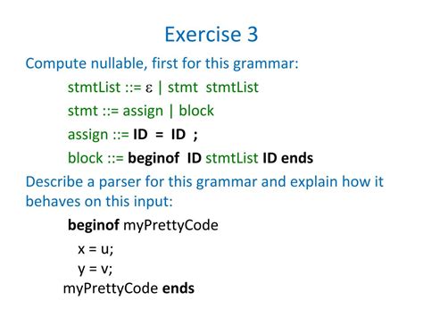 Ppt Grammar Vs Recursive Descent Parser Powerpoint Presentation Free