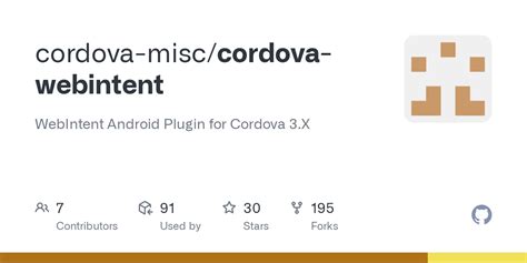 GitHub Cordova Misc Cordova Webintent WebIntent Android Plugin For Cordova X
