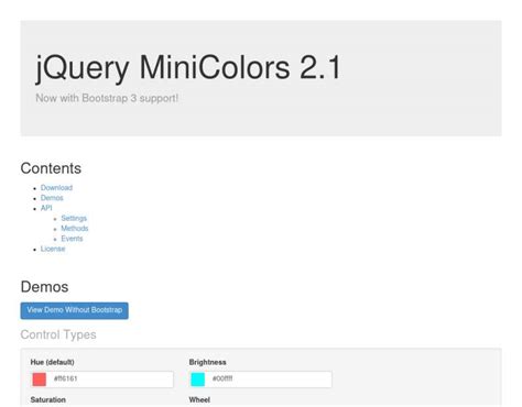 Jquery颜色选择器插件选取颜色值代码