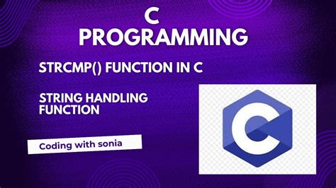 C Program To Compare Two String Using Strcmp Function Youtube