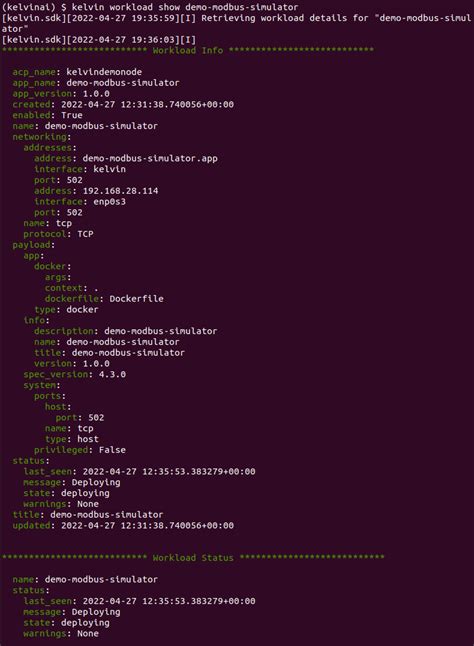Deploy A Modbus Simulator To A Kelvin Cluster Written ≥ 412 Kelvin Documentation