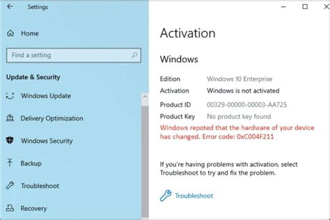 How To Fix The Windows 10 Activation Error Code 0xc004f211
