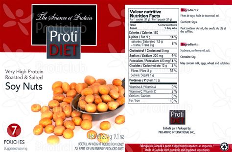 Produit Soy Nuts Roasted And Salted Proticlub