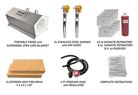 Mr Volcano Hero 2 Portable Propane Forge Complete Kit Now With