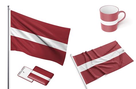 Latvian Flag Tattoos