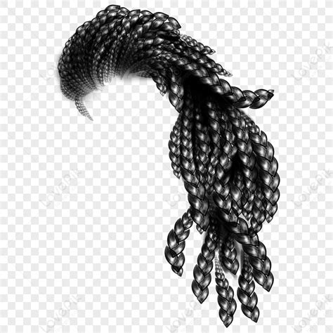 땋은 머리 검은 머리띠 일러스트 향취 소녀 가는 끈 Png 일러스트 무료 다운로드 Lovepik