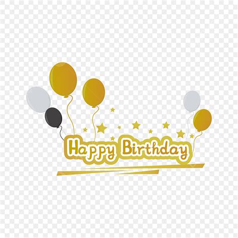 Happy Birthday Greeting Vector Png Images Happy Birthday Text With