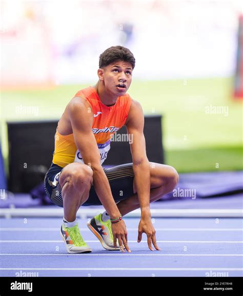 Josué Canales Participating In The 800 Meters At The Paris 2024 Olympic