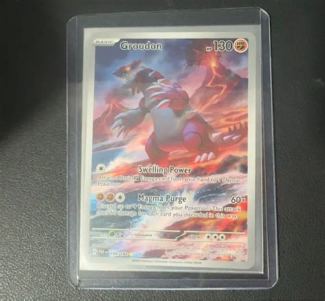 Pokemon SV Paradox Rift Groudon Art Rare AR Hobbies Toys Toys Games On Carousell