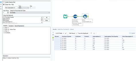 Solved For Each Customer Get The Prior Row Values And In Alteryx Community