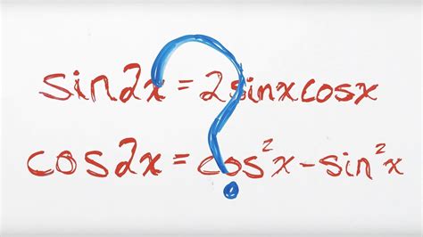 Proving The Double Angle Identities Such As Sin2x2sinxcosx Youtube