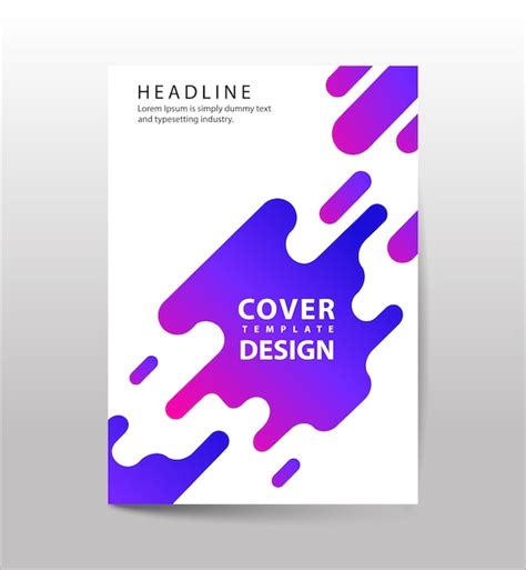 Premium Vector Covers With Flat Dynamic Design Geometric Shapes