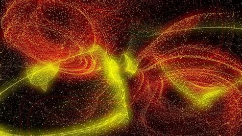 Premium Photo Abstract Glowing Particles Flow Abstract Glowing Colorful Dot