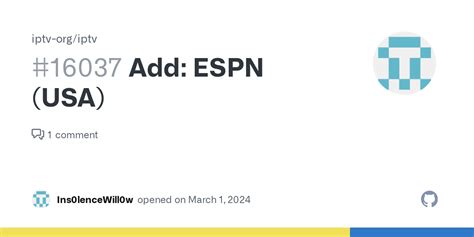 Add Espn Usa Issue Iptv Org Iptv Github
