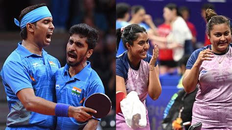 Indian Men And Women Table Tennis Teams Create History Make Olympics