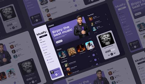 MUSIFY Music Player Dashboard Design On Behance