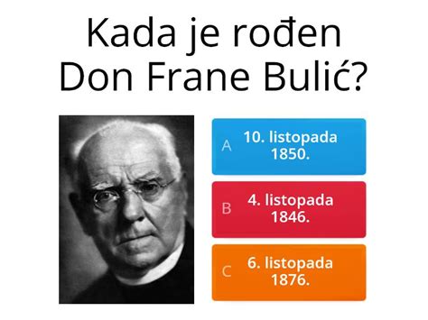 Don Frane Bulić Quiz