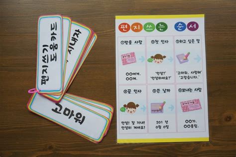 언어영역 편지쓰기 언어교구 교구제작 평가인증 교구제작 교구쟁이노리상자 토토로버스 편지 쓰기 그림 카드 교육 활동