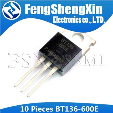 10pcslot Bt136 600 Bt136 600e Bt136 To220 Triacs Sensitive To 220