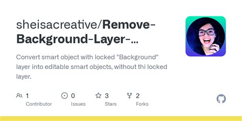 Github Sheisacreativeremove Background Layer Photoshop Convert Smart Object With Locked