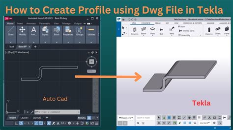 How To Create Profile Using Dwg In Tekla Bimindc Tamil Youtube