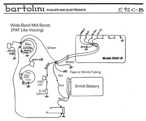 Wiring Diagrams Bartolini Pickups And Electronics