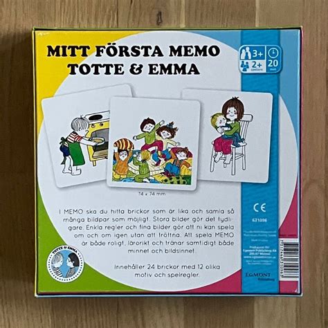 Se Produkter Som Liknar Nytt Memoryspel Totte Och Emma P Tradera