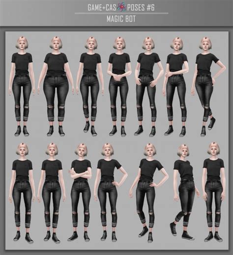 Magic Bot Game And Cas Poses 6 • Sims 4 Downloads