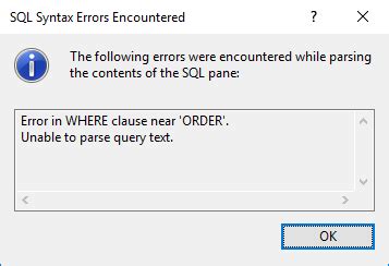 SQL Subquery In VB Net With Access Database Stack Overflow
