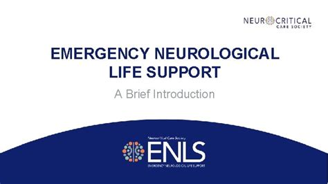 Emergency Neurological Life Support A Brief Introduction Enls
