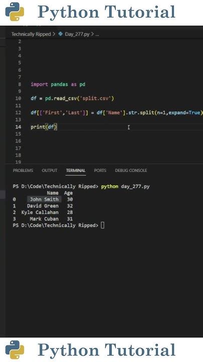 Splitting Columns In Pandas Python Tutorial Youtube