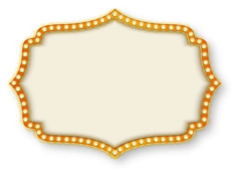 Golden Vivid Light Bulb Frame 13643391 Png