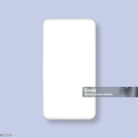 흰색 화면으로 현대 현실적인 점토 모형 스마트 폰 Ui 디자인 인터페이스 또는 인포그래픽을 위한 템플릿입니다 벡터 점토에 대한 스톡 벡터 아트 및 기타 이미지 Istock