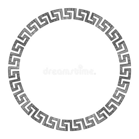 Frame Ancient Greek Meander Pattern Stock Illustrations Frame