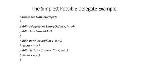 The C Programming Laguage Delegates Notes Delegatespptx