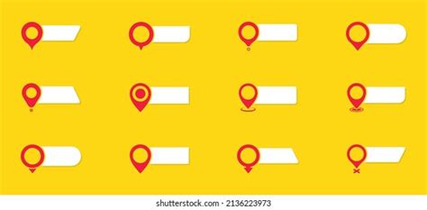 Map Pointers Icon Set Location Icons Stock Vector Royalty Free