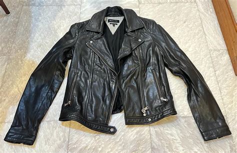 Massimo Dutti 100 Sheep Leather Jacket Mens Fashion Coats Jackets