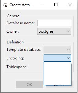 Can T Create Database With Encoding Through Ui Issue Dbeaver