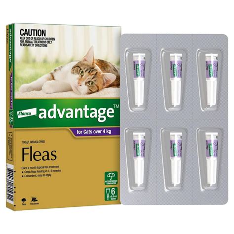 Advantage Flea Treatment Cats 4kg 6 Pack Bunnings Australia