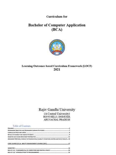 Bca Syllabus Pdf C Programming Language Control Flow
