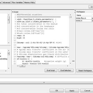 Detail Of R Script Code Of The VCBA Model R Snippet Node Download Scientific Diagram