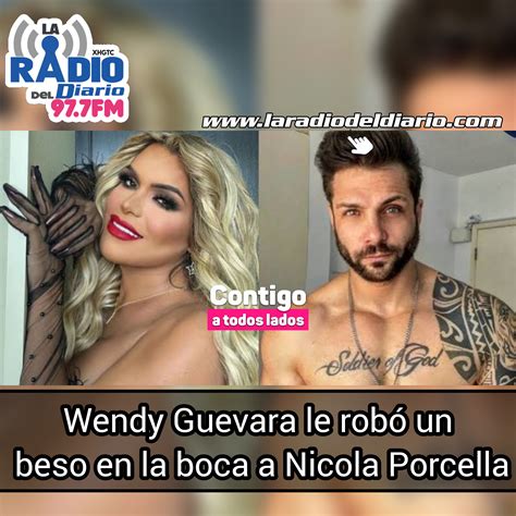 Wendy Guevara le robó un beso en la boca a Nicola Porcella La Radio