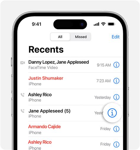 View And Delete The Call History On Your IPhone Apple Support