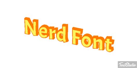 Nerd Font Font Animated  Logo Designs