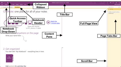 The Onenote Interface Tutorial Teachucomp Inc