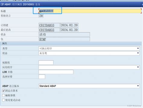 Abap小白开发操作手册 （二）新增alv报表 Abap报表开发 Csdn博客