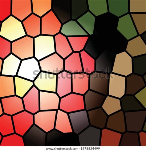 Unique Color Stained Glass Effect Background Stock Vector Royalty Free