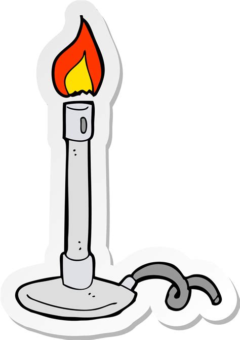 Sticker Of A Cartoon Bunsen Burner 11503265 Vector Art At Vecteezy