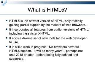 Introduction To Html PPT Web Development Internet